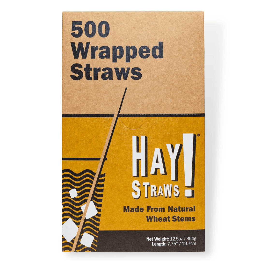 HAY! Straws, Compostable Drinking Straws, Stir Sticks, Bamboo Cutlery
